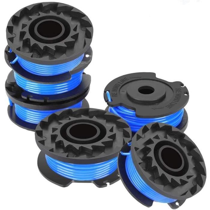 Greenworks Lot de 6 bobines de fil pour coupe-bordures 40 V 1,65mm Diamètre du fil 4,8 m [Z344 ...