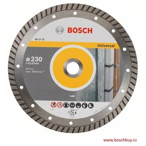 Disque à tronçonner - Bosch - Standard Universal Turbo - 230mm - Acier ...