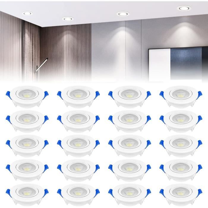 Spots Led Encastrable 230V Ultra Plats Encastrables 20 Set 5W Salle De ...