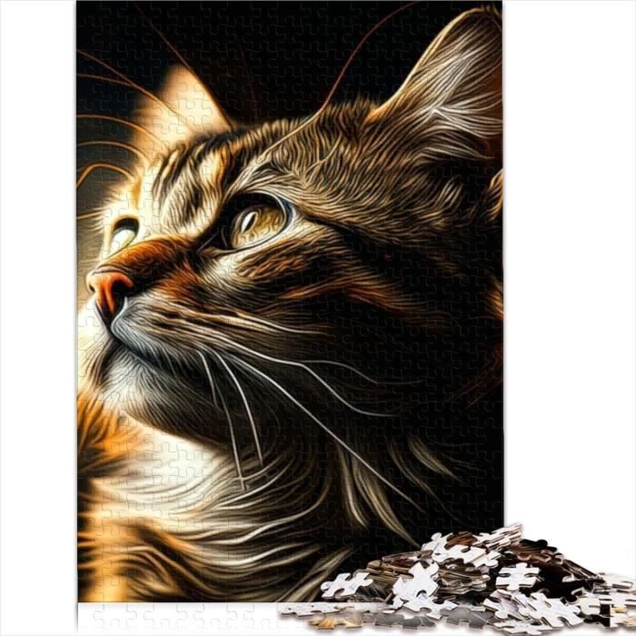 Puzzles Pour Adultes Chat 1000 Pièces Puzzles En Bois Puzzles Pour Les ...