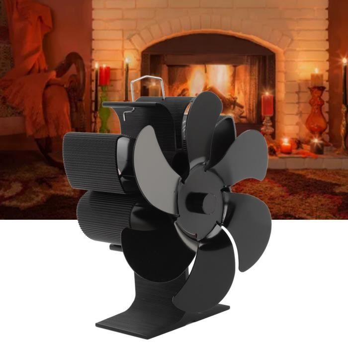 Ventilateur de poêle - EJ.LIFE - 6 pales - Grand volume d'air ...