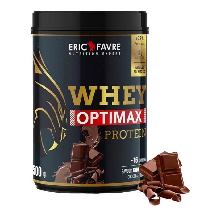 Whey concentrée Eric Favre - Whey Optimax Protein - Chocolate 500g ...