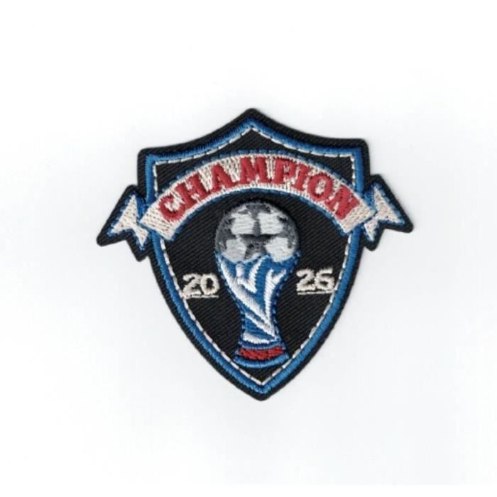 Patch Ecusson Thermocollant - FILOUFACE - Foot Champion du Monde - 5,50 ...