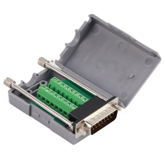 GOTOTOP Connecteur DB15 Connecteur Sans Soudure DB15 Carte De Dérivation à 15 broches Module ...