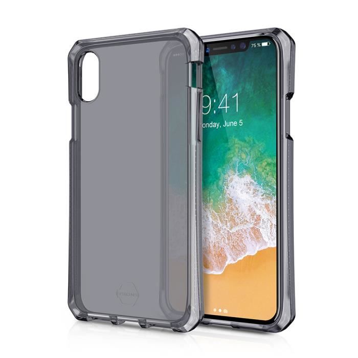 IT SKINS COQUE SPECTRUM POUR IPHONE X - NOIR TRANSPARENT - Cdiscount ...