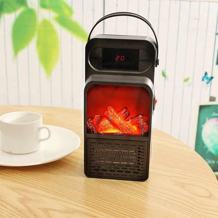 Mini chauffage domestique chambre mini simulation portable flamme petit ...