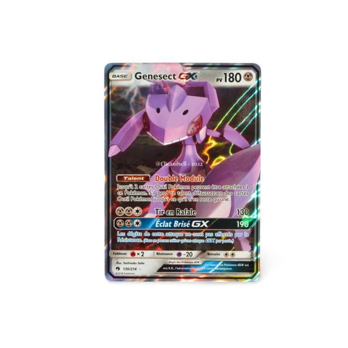 Carte Pokémon Genesect GX 180 PV 130-214 SL8 - Tonnerre Perdu NEUF FR ...