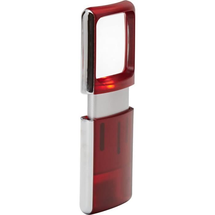 2717502 Loupe Rectangulaire À Éclairage Led Rouge[J455] - Cdiscount ...