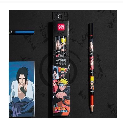 Crayon de papier HB - NARUTO - Lot de 4 - Mixte - Enfant - Blanc ...