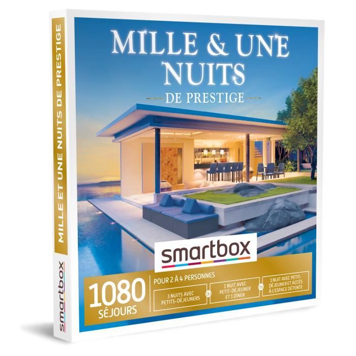 SMARTBOX - Coffret Cadeau - MILLE ET UNE NUITS DE PRESTIGE - 1080 séjours enchanteurs et ...