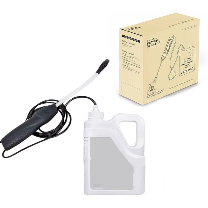 DAZZLEEX Pulvérisateur électrique portable rechargeable avec tuyau de 2 ...