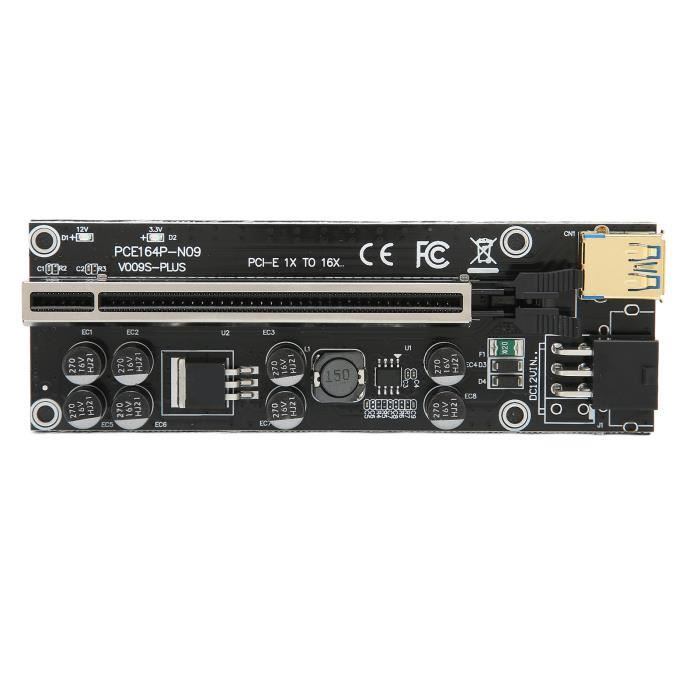 TMISHION Riser GPU Carte adaptateur de colonne montante Interface 6P ...