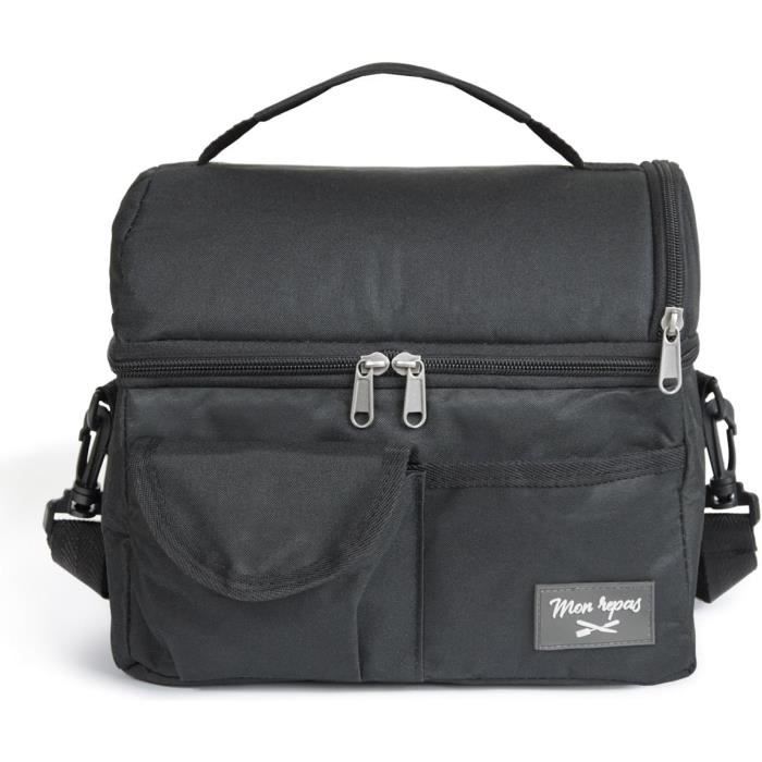 Sac À Repas Isotherme | Boîte À Goûter | Lunch Bag (Noir)[H1761 ...
