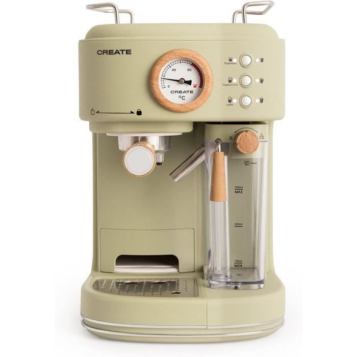 Thera Matt Pro-Machine À Espresso Semi-Automatique Verte-Pression 20 ...