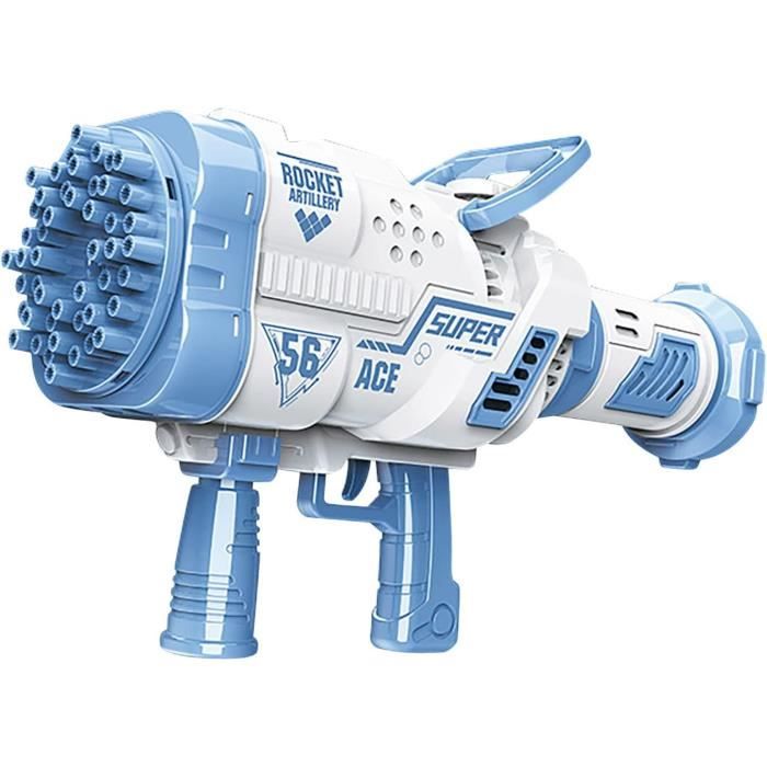 Bazooka Machine À Bulle Pour Enfant Pistolet A Bulles De Savon 56 Trous ...