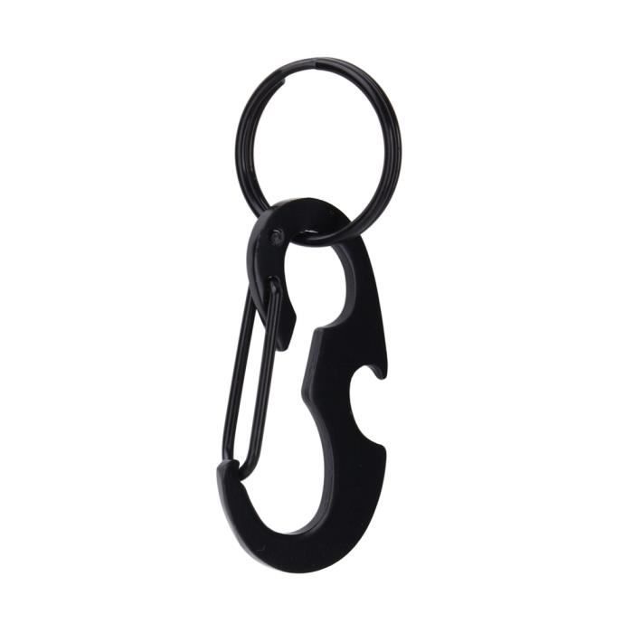 Zerone décapsuleur porte-clés Camping Outdoor Keyring EDC Mousqueton ...