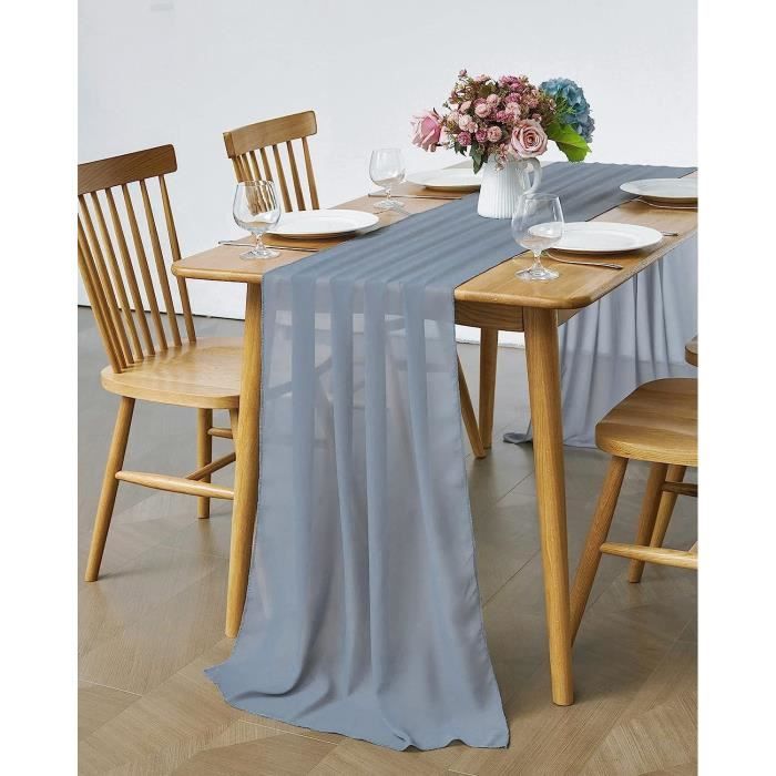Chemin De Table En Mousseline De Soie Douce Pour Décoration D'Arbre Et ...