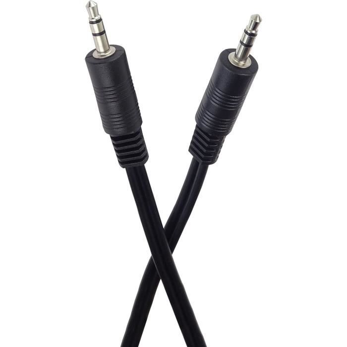 Câble Jack 2,5M,Jack Plug 3,5 Mm,Fiche Stereojack Mâle Vers Mâle,Câble ...