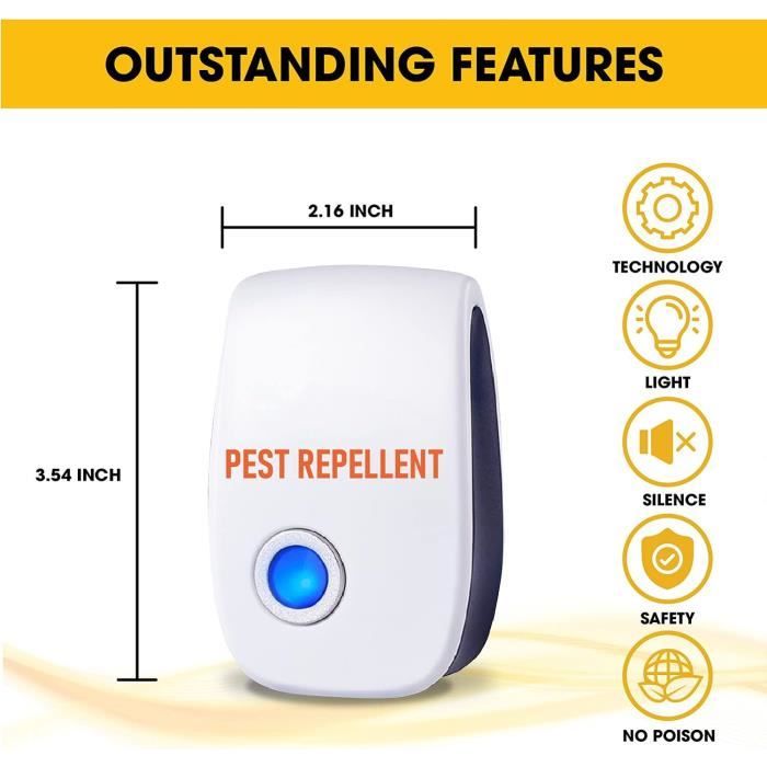 Répulsif Ultrasons Anti Rongeur,Ultrason Souris Et Rats,Loirs ...