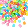 500 Pièces Cailloux Lumineux Galets Brillants Décoratifs Pierres ...