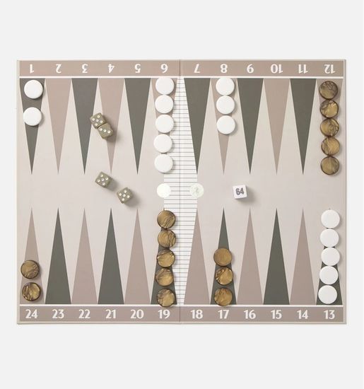 NATURA GAMES Backgammon classique avec plateau pliable jeu de société, jeu de plateau ...