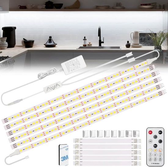 Ruban Led Blanc Froid 3 M,Bande 12V Avec Télécommande Et Prise,Kit D ...
