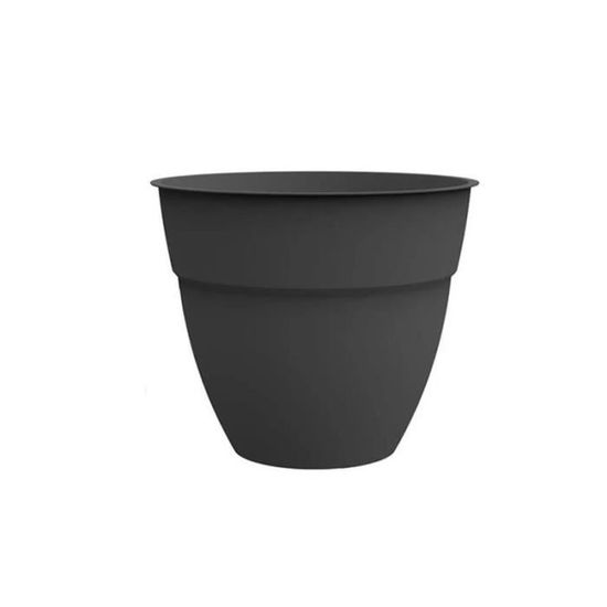 EDA - Pot rond Osaka - 2.6L - 20cm - Anthracite - Cdiscount Jardin
