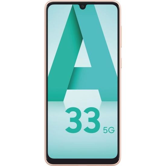 SAMSUNG Galaxy A33 128Go 5G Pêche - Cdiscount Téléphonie
