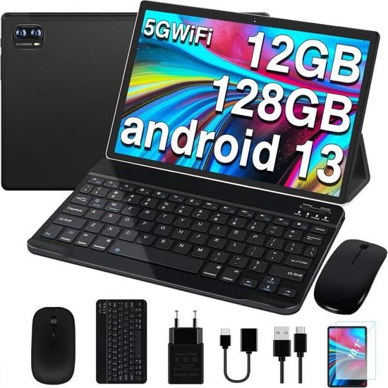 2024 Newest Tablette Tactile 10 Pouces 12Gb Ram + 128Gb Rom (1Tb Tf) Android 13 Octa-Cores, Wifi ...
