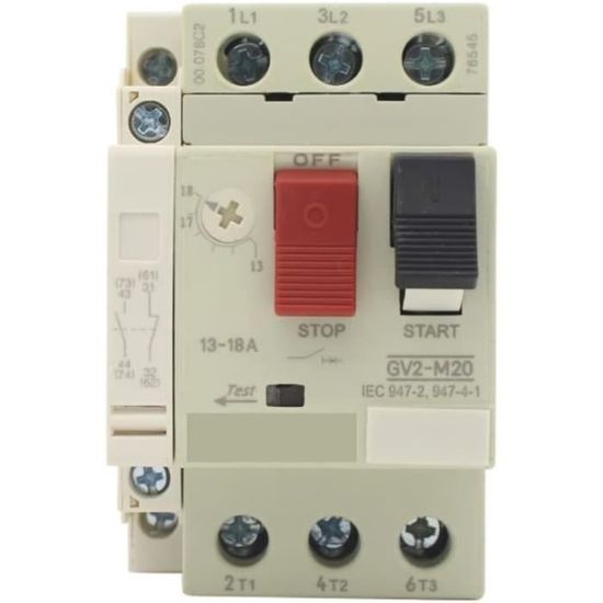 Disjoncteur Gv2-M20C 13-18A 3P Ue690V 50-60Hz Disjoncteur De Protection ...
