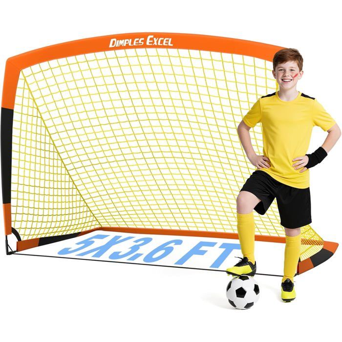 Dimples Excel Soccer Goal Net for Outdoor Garden Football Training ...