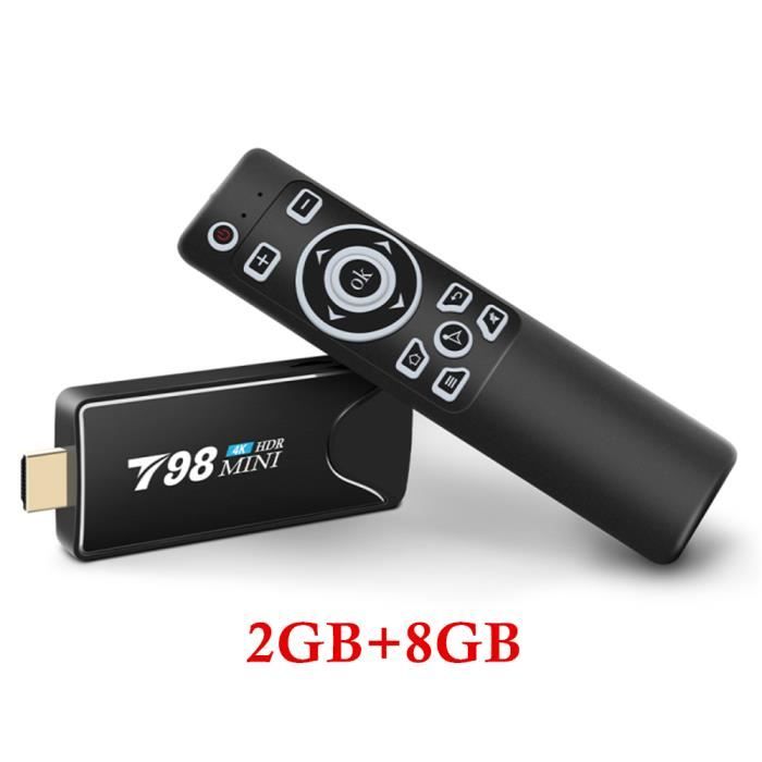 Ue Plug - 2 Go 8 Go - MINI boîtier Smart TV T98 4K, Android 10, RK3318 Quad Core, WIFI 2.4-5.8 ...