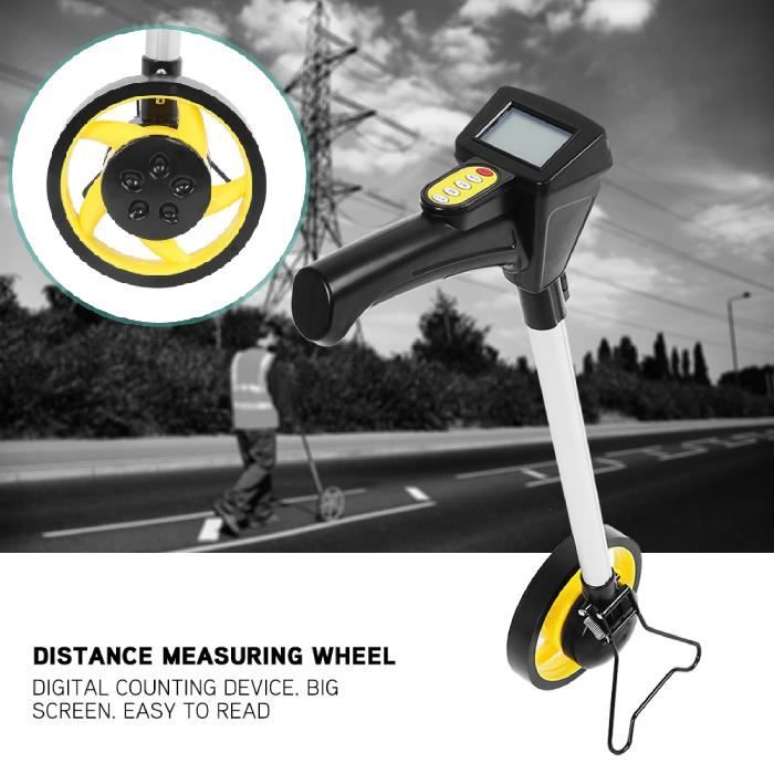 Roue de mesure pliable ATYHAO - GXU MESURE - 0-99999.9M - Compteur numérique et roue ...