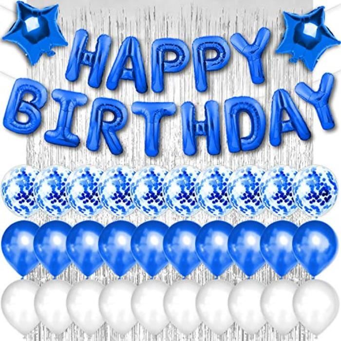 Decoration De Table - Centre De Table AYZST Ballon en aluminium joyeux anniversaire avec 1 ...