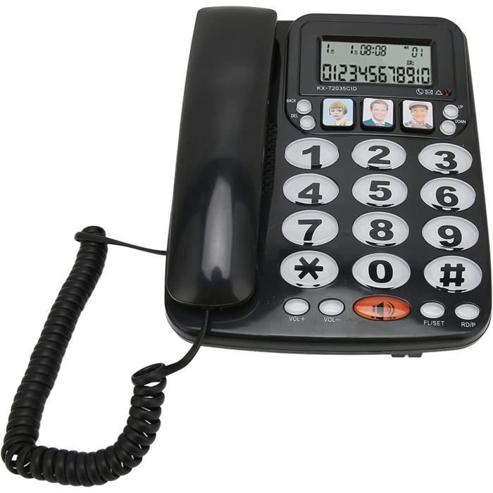 Téléphone Filaire, Ligne Fixe De Bureau Avec Identification De L ...