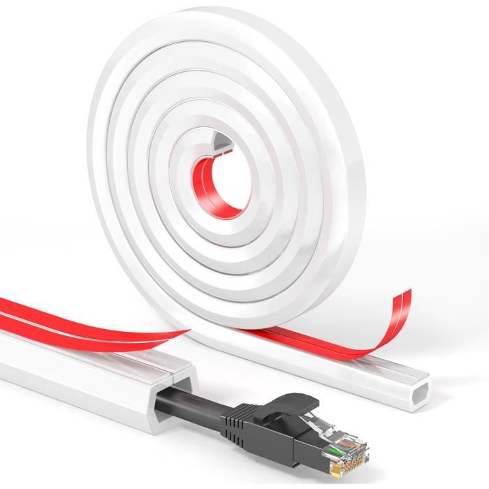 2M Auto-adhésif Cache-câble,Cache-câble en PC Souple,Cache-câble Mural ...