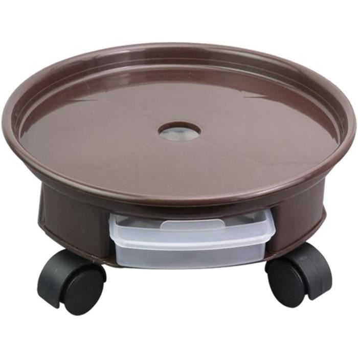 Caddy - Plateau Rond À Soucoupe Pour Chariot À Plantes Avec Roulette ...