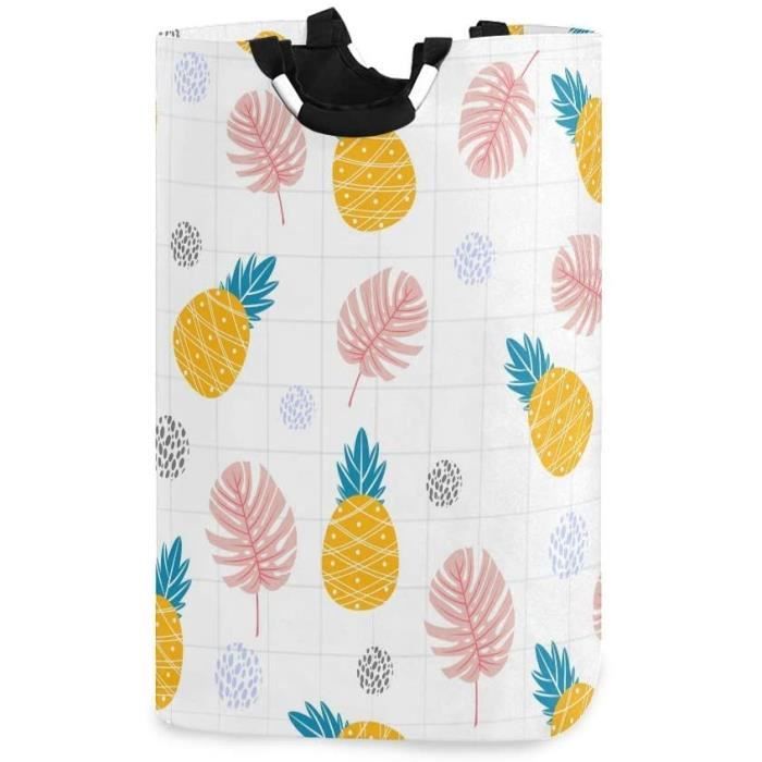 Ananas Fruits Feuilles Imprimer Panier À Linge Panier Grand Bac À ...