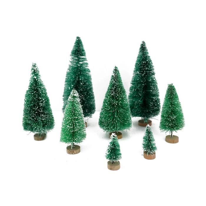 Green - 8.5cm - Sapins de Noël miniature pour décorer la maison,mini ...