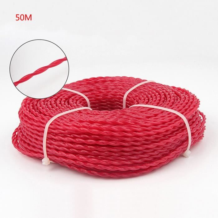 Tondeuse,Tondeuse à gazon en fil de Nylon-acier de 3mm, accessoire pour tondeuse à gazon, tête ...