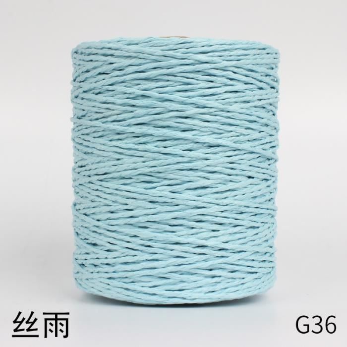 Pelotes de laine,Fil de paille en raphia naturel pour l'été, chapeau ...