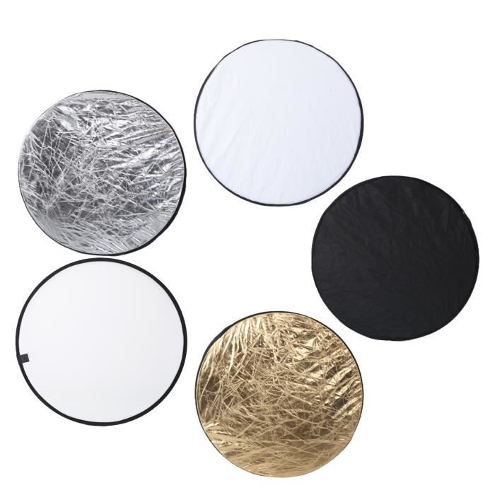 Cikonielf Réflecteur à disque rond pliable à main Kits de diffuseur de ...