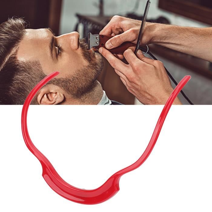 YEA® Pochoir de contour de barbe Modèle de guide de barbe Pochoir ...