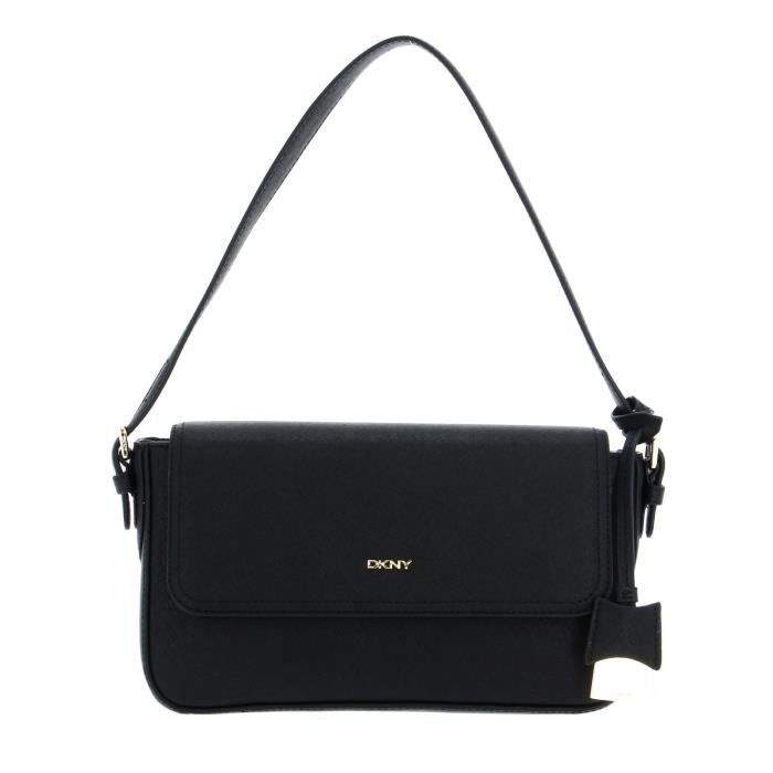 DKNY Bibi EW Flap Shoulderbag Blk / Gold [170213] - sac à épaule ...