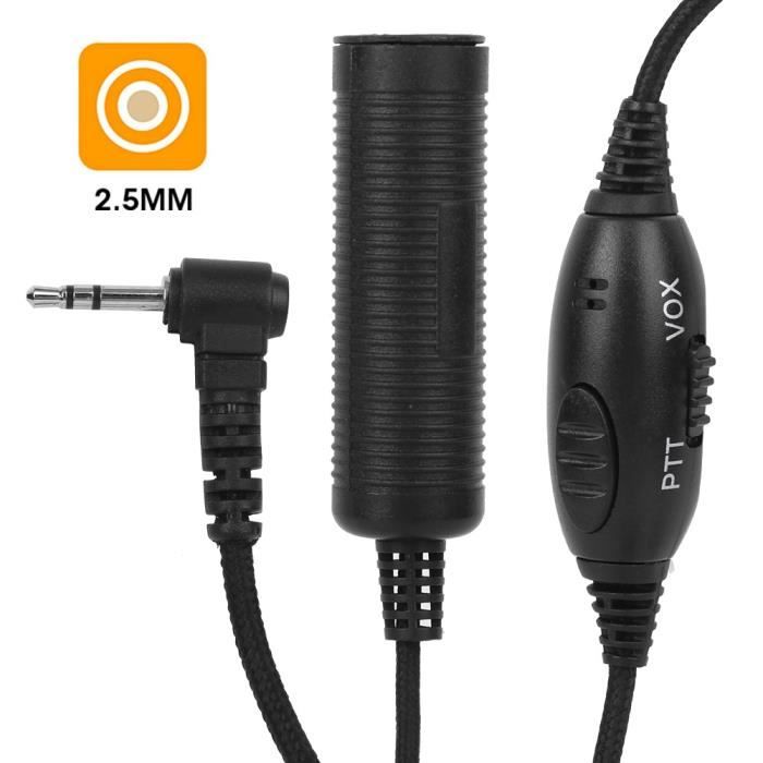 EJ.life -PTT Câble PTT Câble adaptateur militaire 2,5 mm prise à une ...