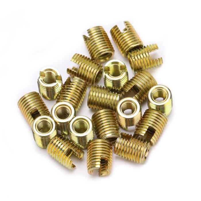 EJ.life Insert de filetage autotaraudeur 20Pcs Vis en Acier au Carbone à Filetage Autotaraudeur ...