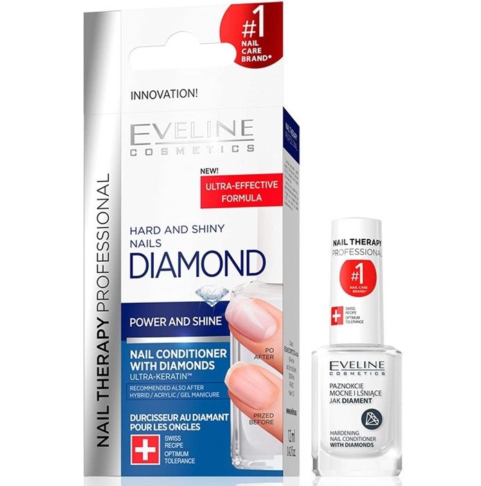 EVELINE Diamond Hard & Shiny Nails Renforce les ongles avec des ...