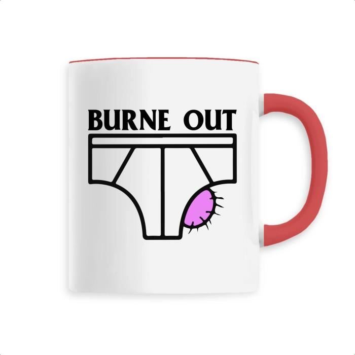 Mug en Céramique - LA FRENCH TOUCH - Burne Out - Rouge - Contemporain ...