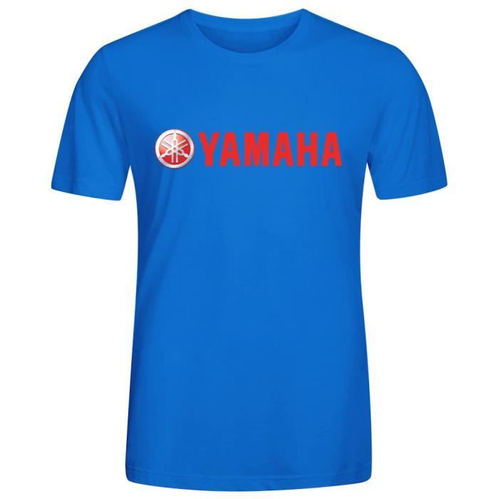Homme Yamaha Logo Tee Shirts - Blouse Coton T shirt Manches Courtes Top ...