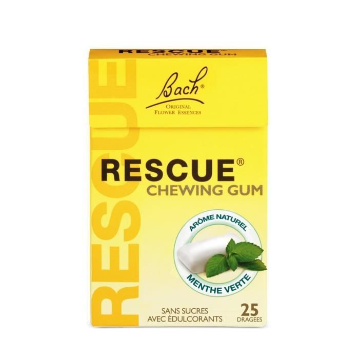 RESCUE Chewing-Gum Boîte de 25 - Cdiscount Au quotidien